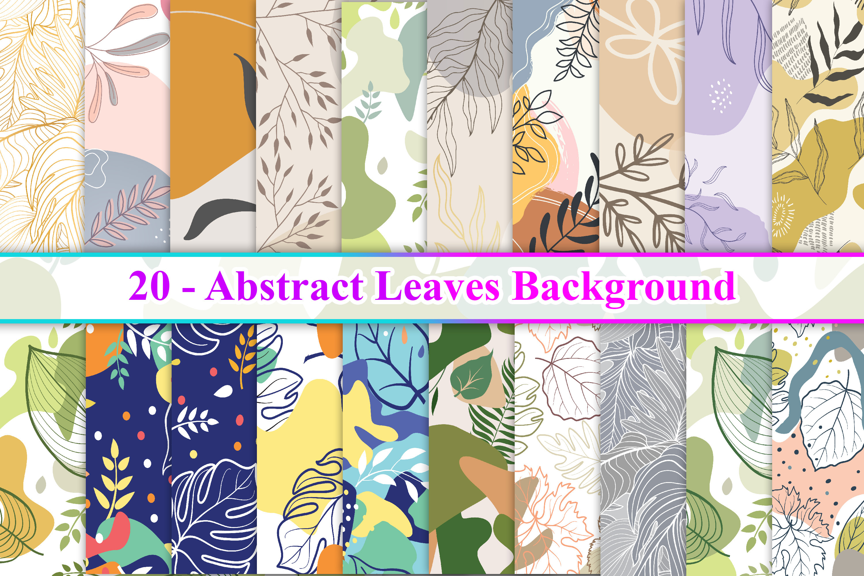 Abstract Leaves Background, a Background Graphic by Digital Studio