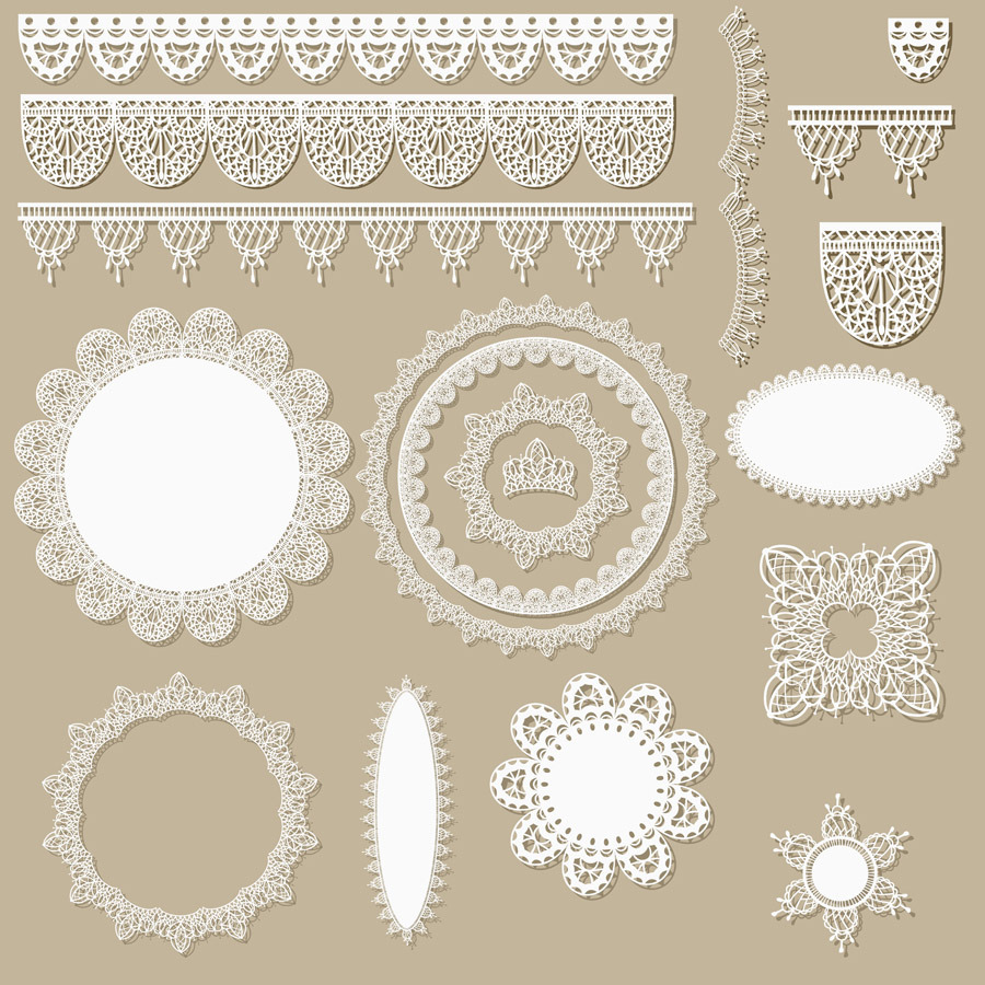 vector lacy scrapbook design element | Graphic Patterns ~ Creative Market
