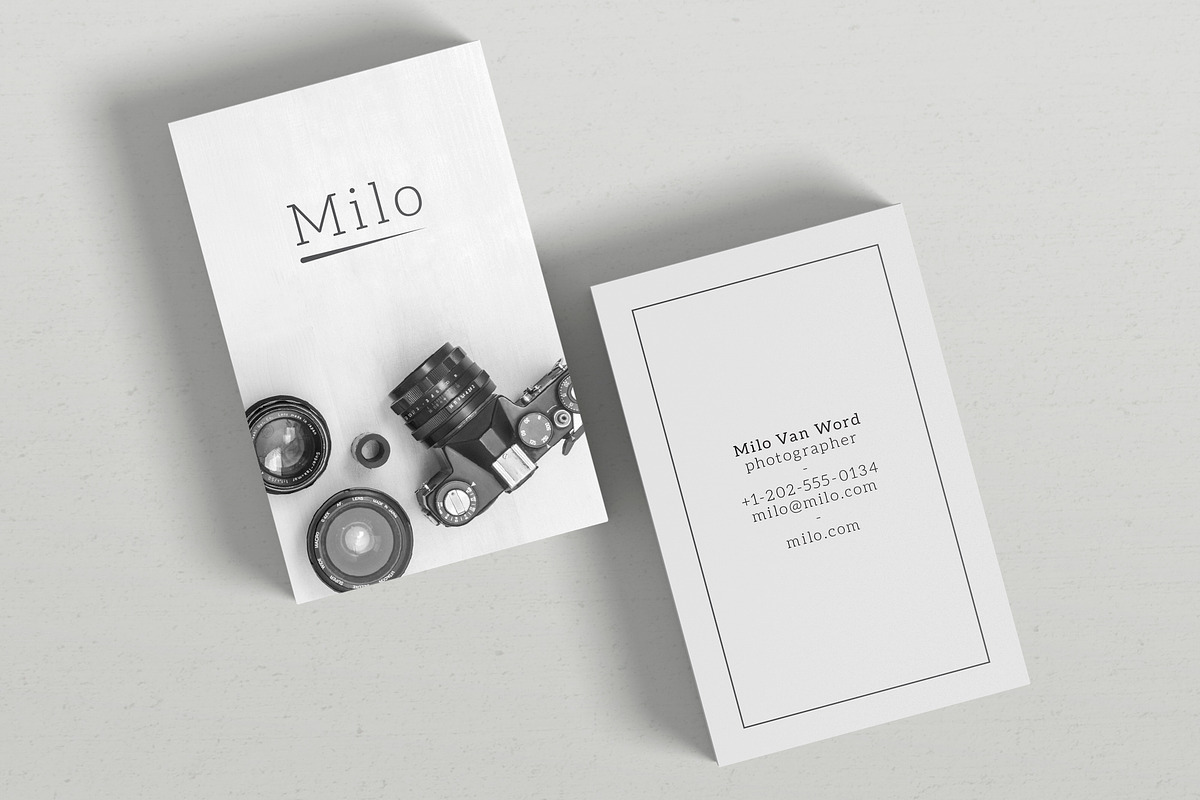 MILO Business Card Template, a Business Card Template by RedYolk
