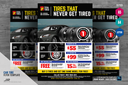 Tire Shop and Accessories Flyer | Flyer Templates ~ Creative Market