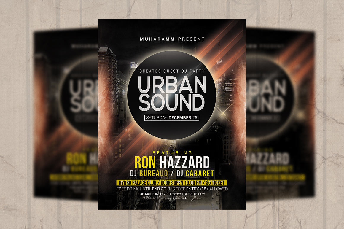 Urban Sound Flyer / Poster, a Flyer Template by Septian