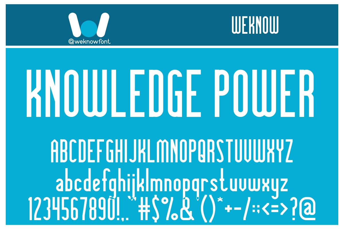 Knowledge power font | Sans Serif Fonts ~ Creative Market