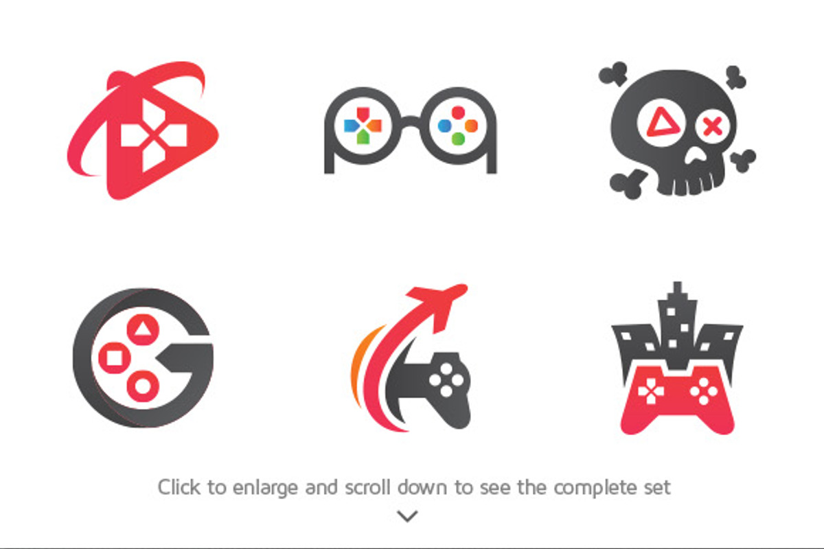 6 Gamer Logos, a Branding & Logo Template by nospacestore