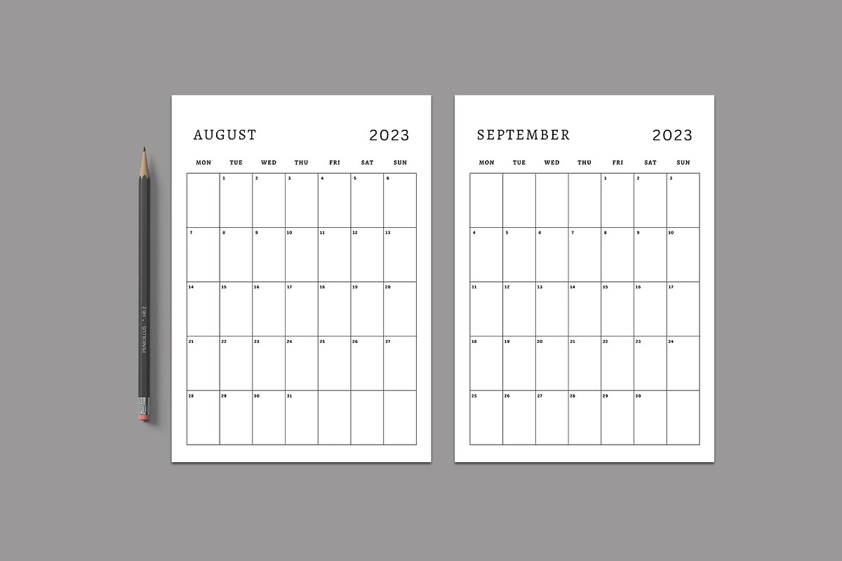 Canva Monthly Planner 2023, a Stationery Template by Design Zone