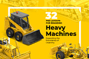 32 PSD Heavy Machines Mockup 360 #02, a Product Mockup by ARKS ACADEMY