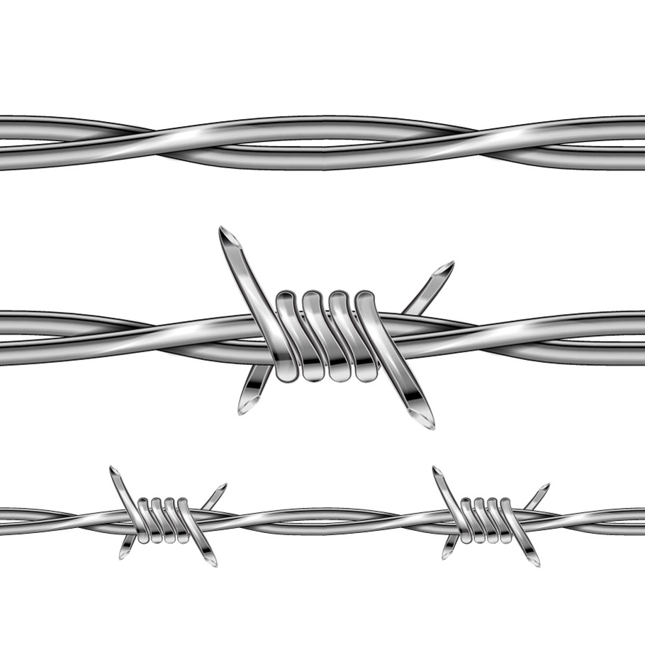 Glossy realistic metal barbed wire, an Object Graphic by BestPics