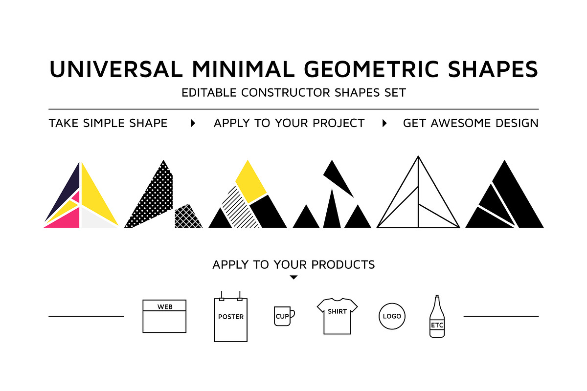 Design Constructor Kit. Triangles, an Object Graphic by softulka