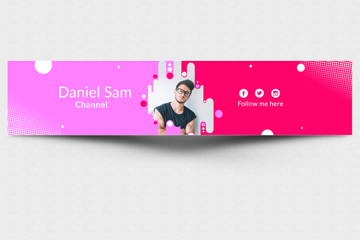 Modern Youtube Channel Art, a Social Media Template by Jaisivakumar