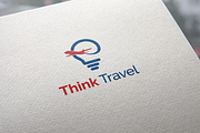 Think Travel Logo, a Branding & Logo Template by REDVY CREATIVE