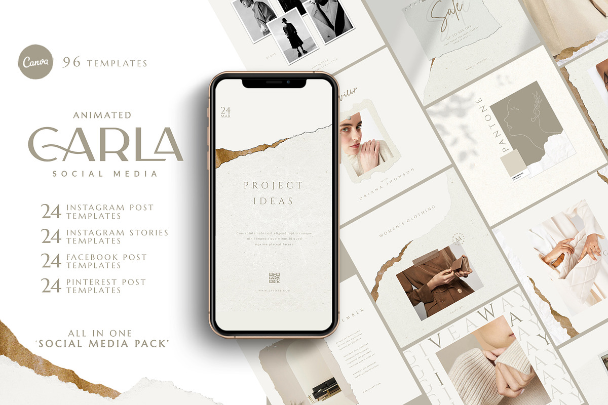 CANVA Bundle Social Media Pack, a Social Media Template by Eviory