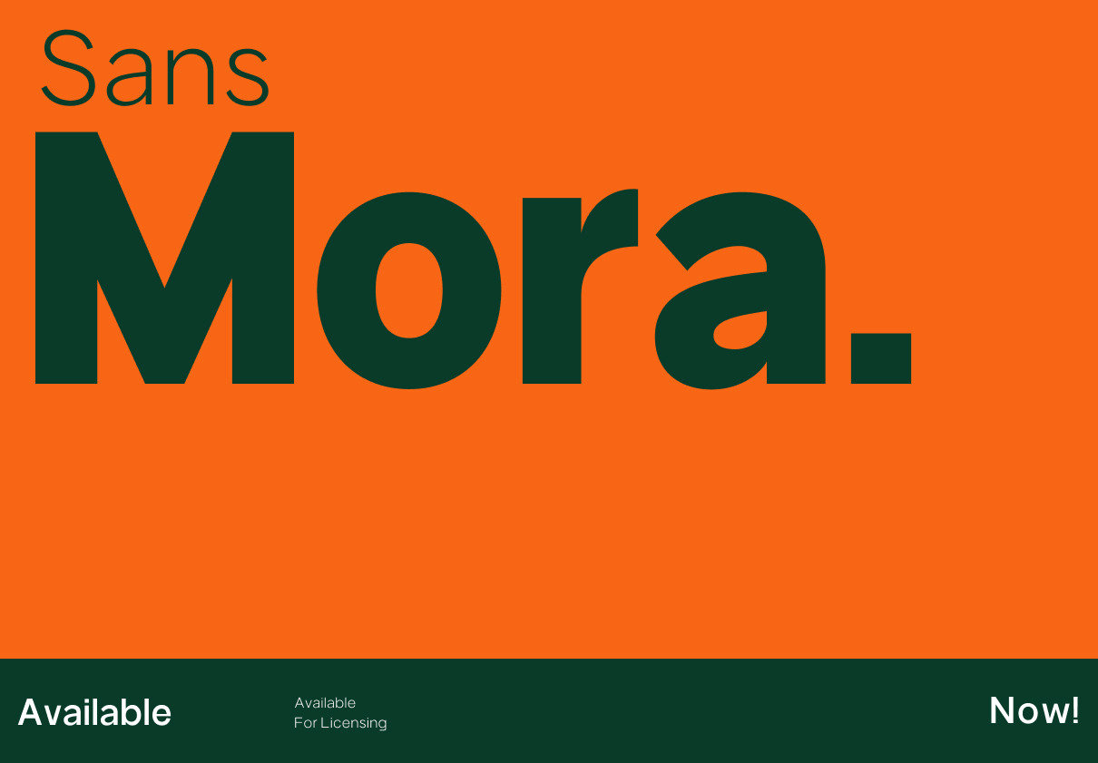 Sans Mora, a Sans Serif Font by Portion.Labs