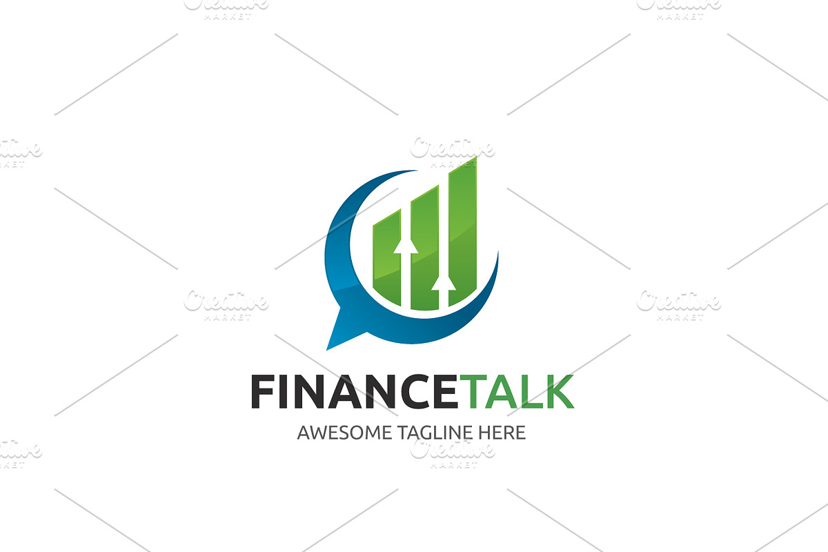 Finance Talk Logo, a Branding & Logo Template by XpertgraphicD