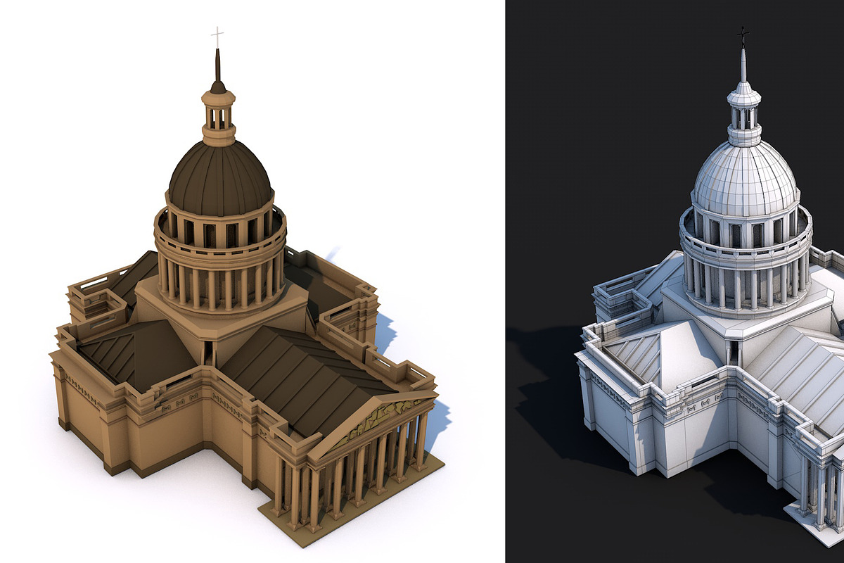 World Landmarks Monument Mega Pack, an Architecture 3D Model by ...