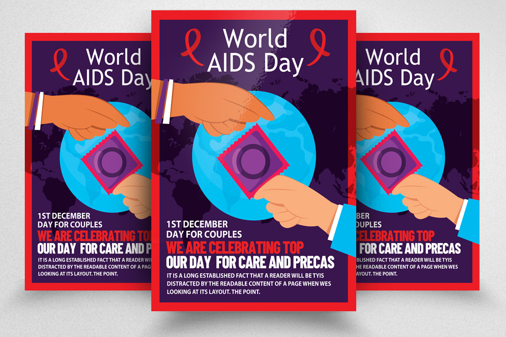 World Aids Day Flyer/Poster, a Flyer Template by Psd Templates