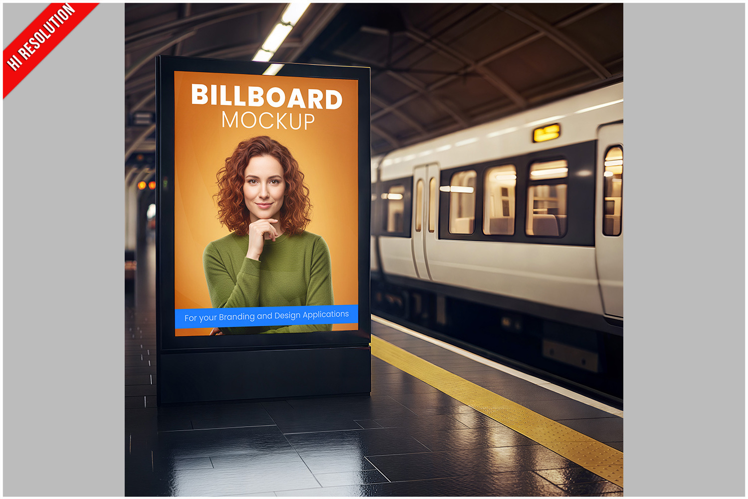Subway Concourse Ad Mockup, a Product Mockup by Bruno's Shop