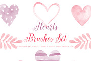 Photoshop Brushes Valentine Hearts, a Brush Add-On by By Lef | Creative ...