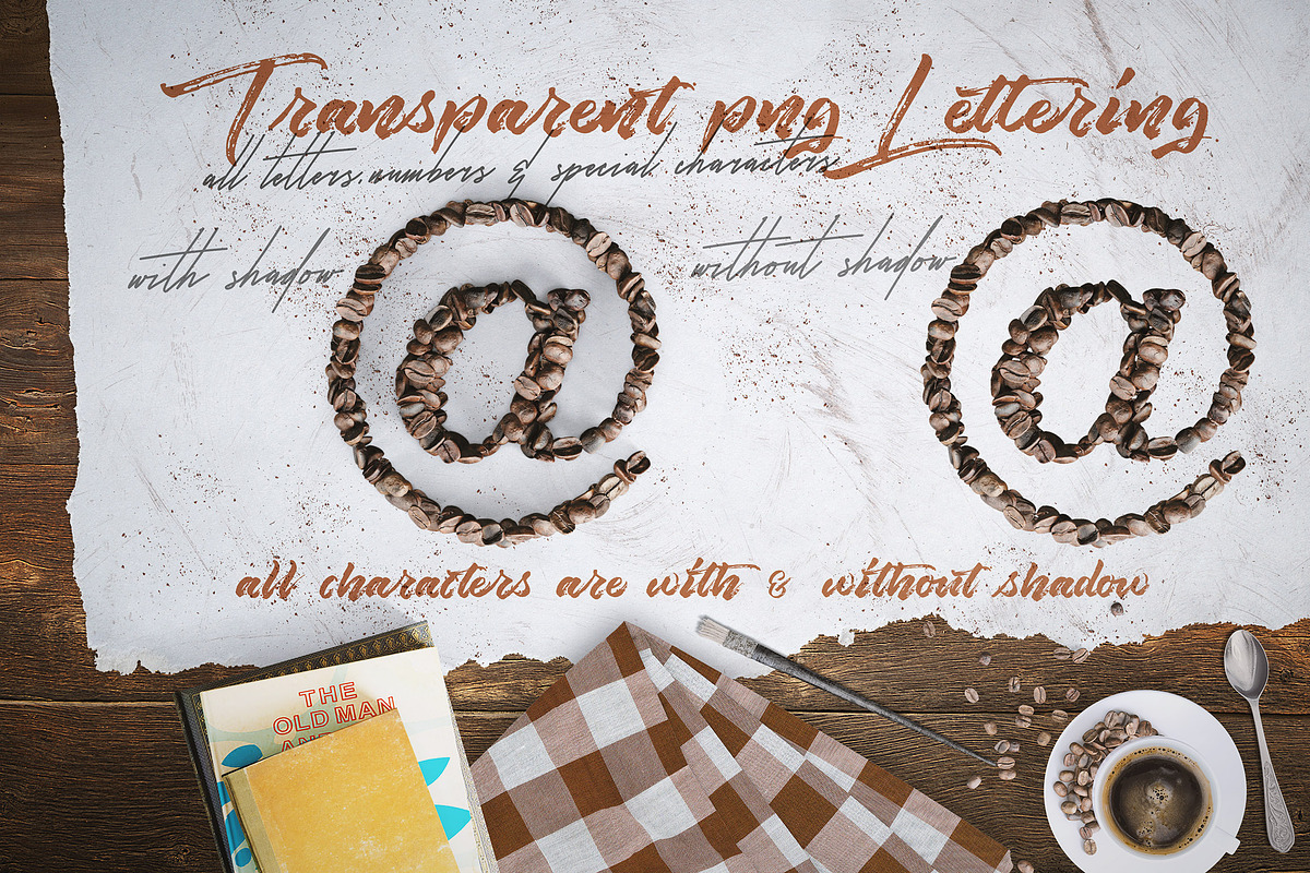 Coffee Beans - Font & Lettering, a Graphic by TVartworks