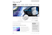 Gray Website Template, a Templates & Theme by Sunny