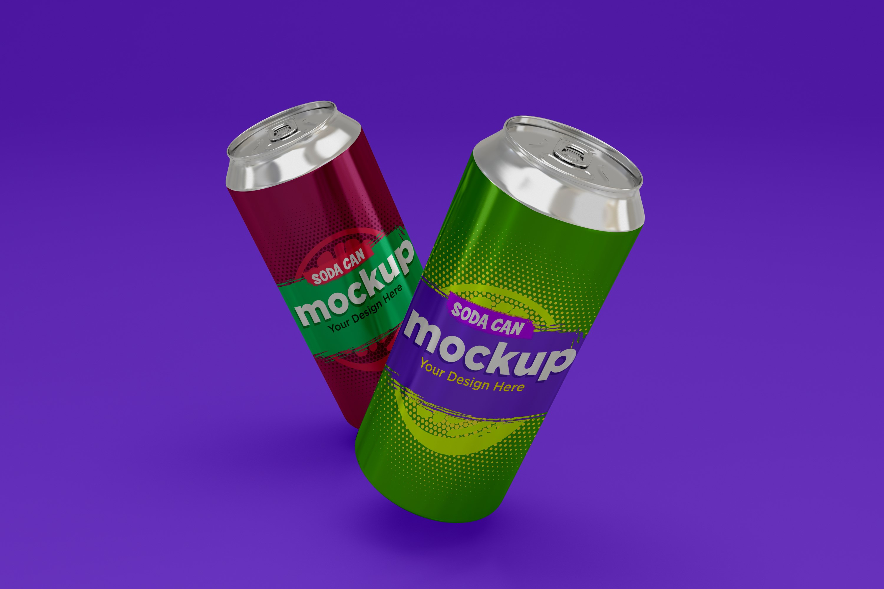 Long Metal Soda Tin Can Mockup, a Branding & Logo Template by shahsoft ...