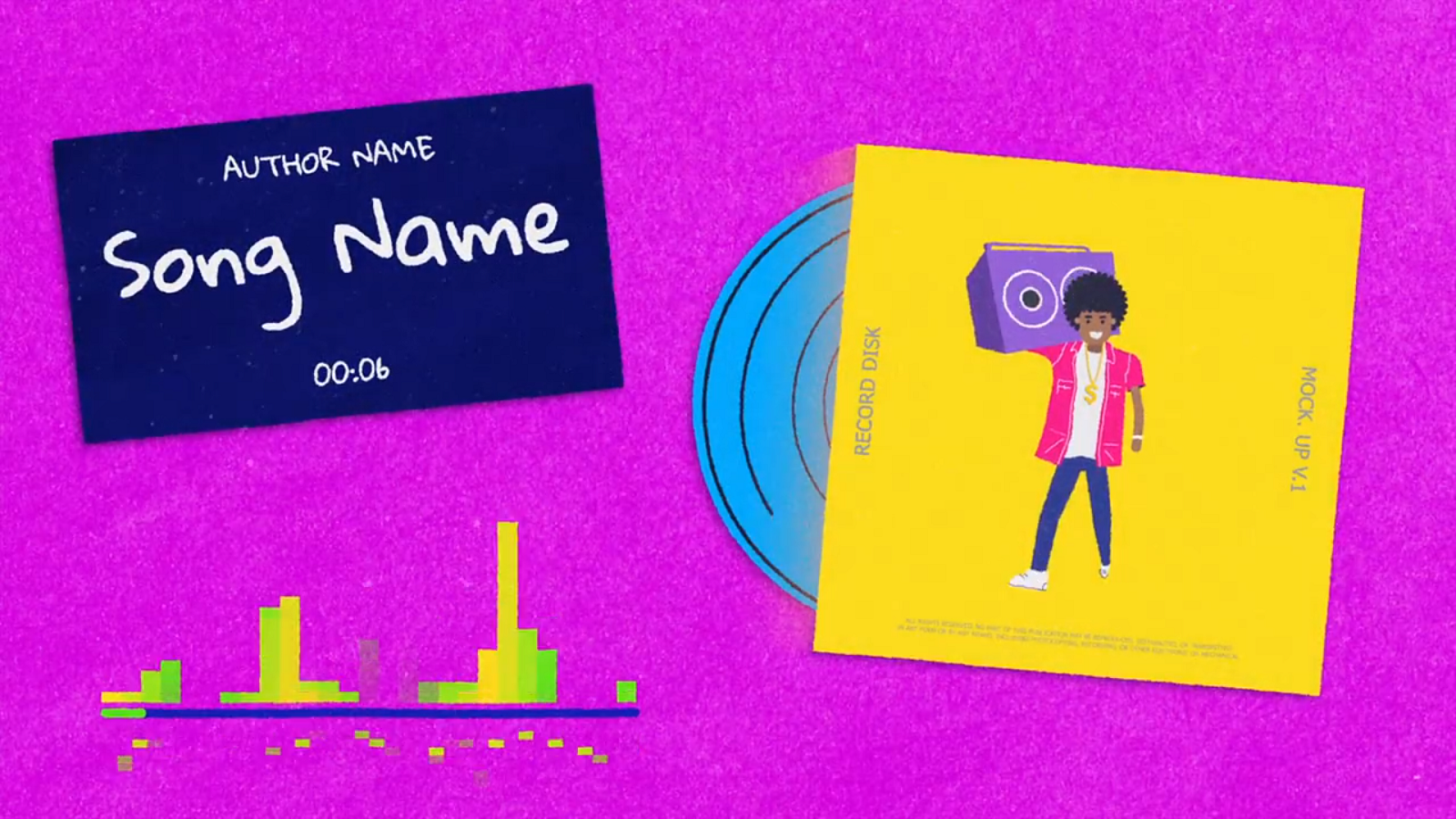 Hip Hop Audio Visualizer, a React Template by vido_studio | Creative Market