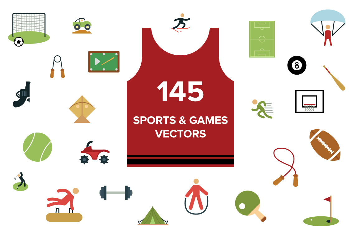 145 Sports and Games Vectors, a Sport Illustration by Creative Stall ...