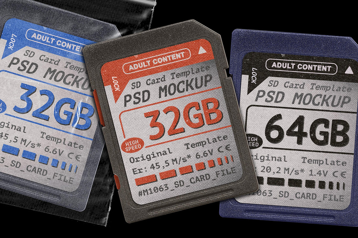 SD Card Mockup, a Product Mockup by Design Squad