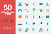 Flat Icons Networking Set, a Solid Icon by Jumbo Icons