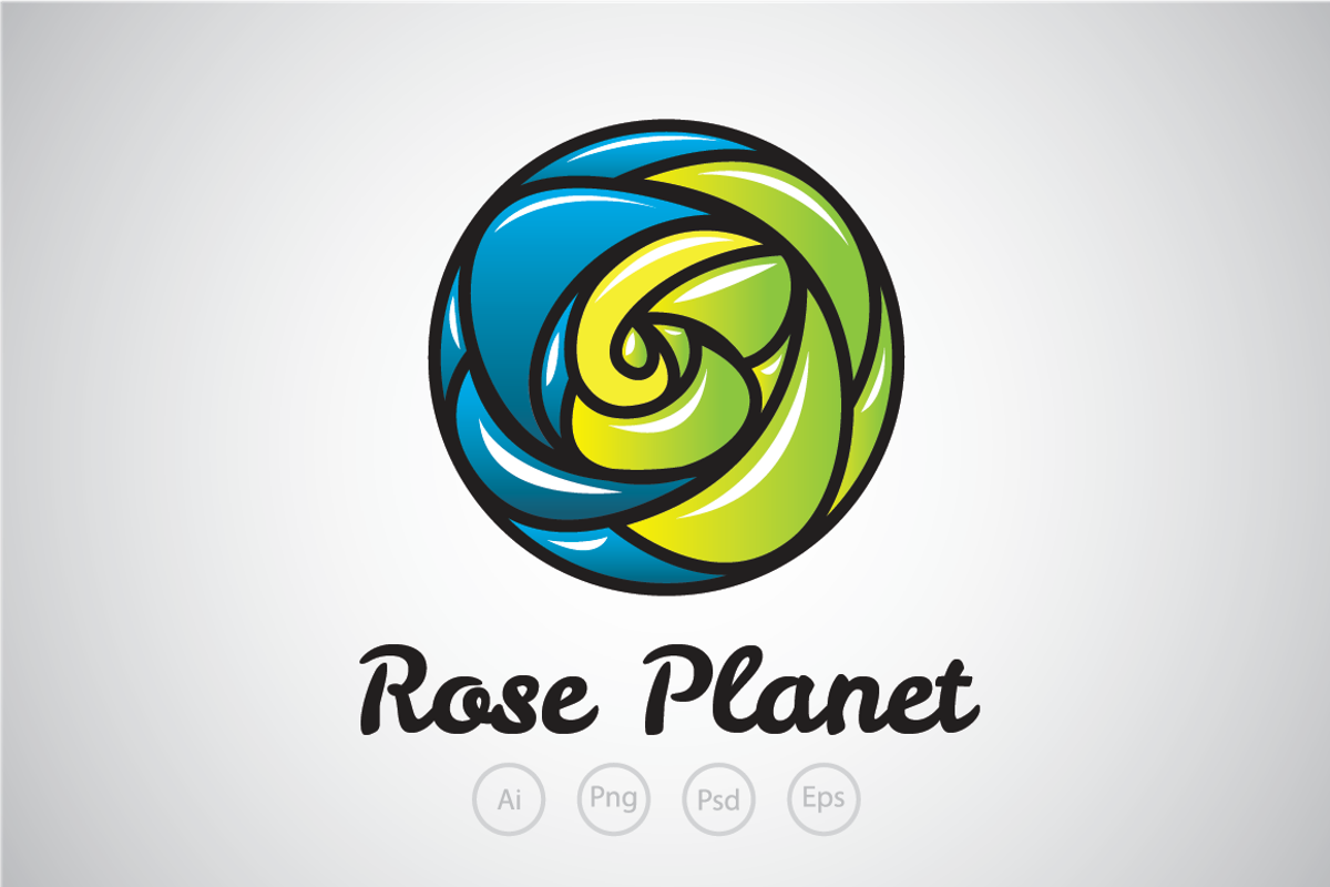 Rose Planet Logo Template, a Branding & Logo Template by Heavtryq Design