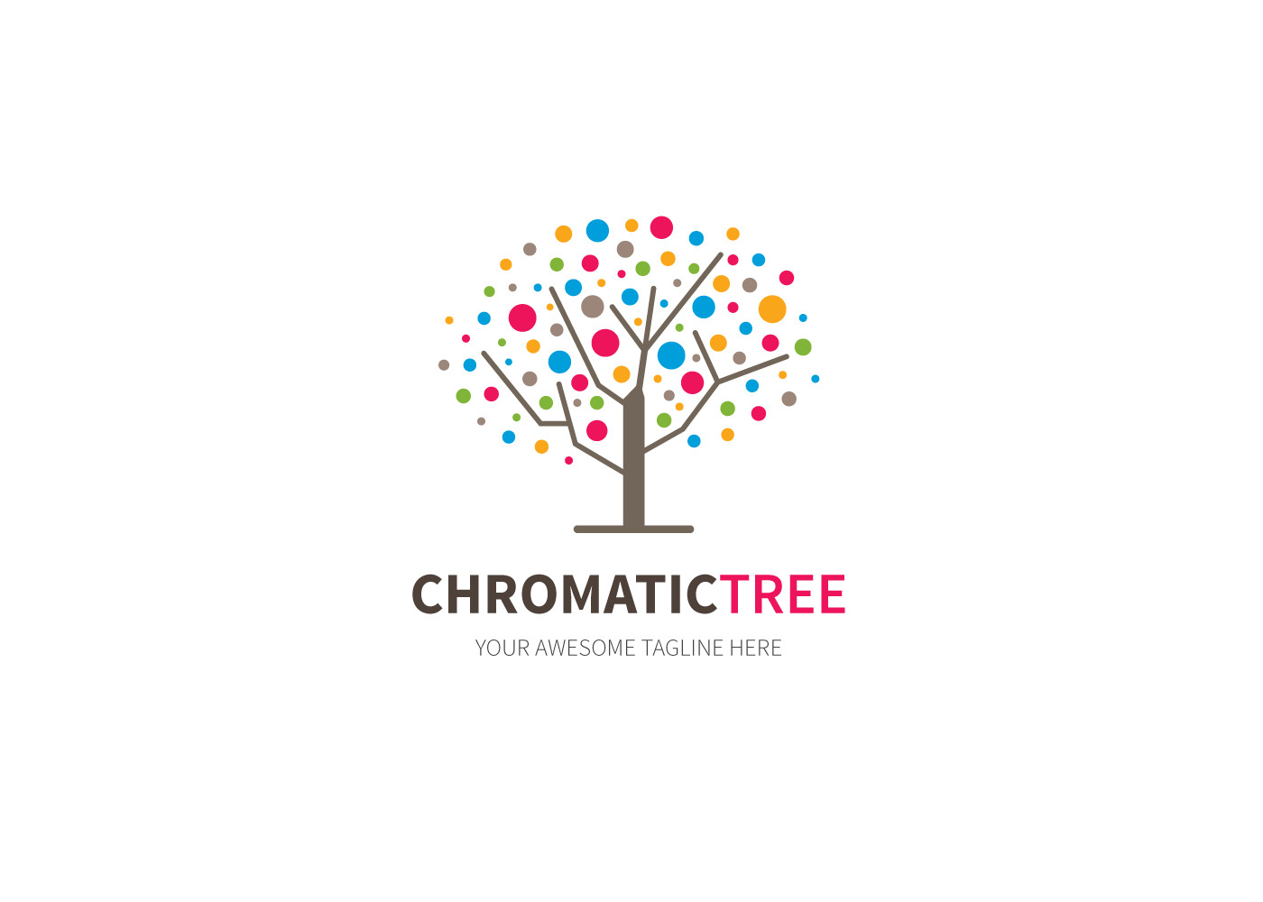 Chromatic Tree Logo, a Branding & Logo Template by XpertgraphicD