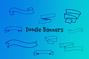 12 Doodle Banners, an Illustration by Block 81