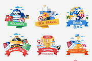 Travel Labels Set | Branding & Logo Templates ~ Creative Market