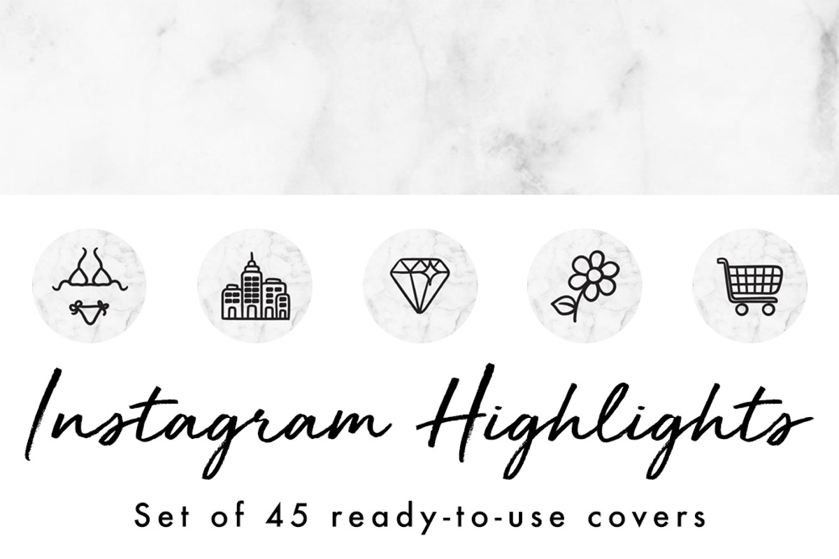 45 Instagram Story Highlight Covers, a Social Media Template by The ...
