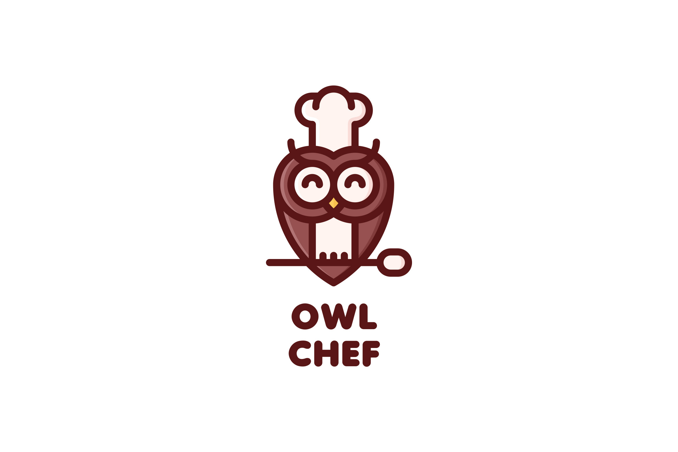 Owl Chef Logo, a Branding & Logo Template by Last Spark