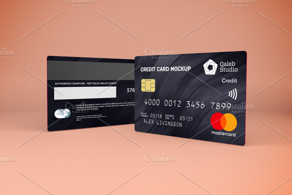 Credit Card V.1 Mockup, a Product Mockup by Qaleb Studio