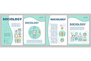 Sociology brochure template layout, a Brochure Template by bsd studio