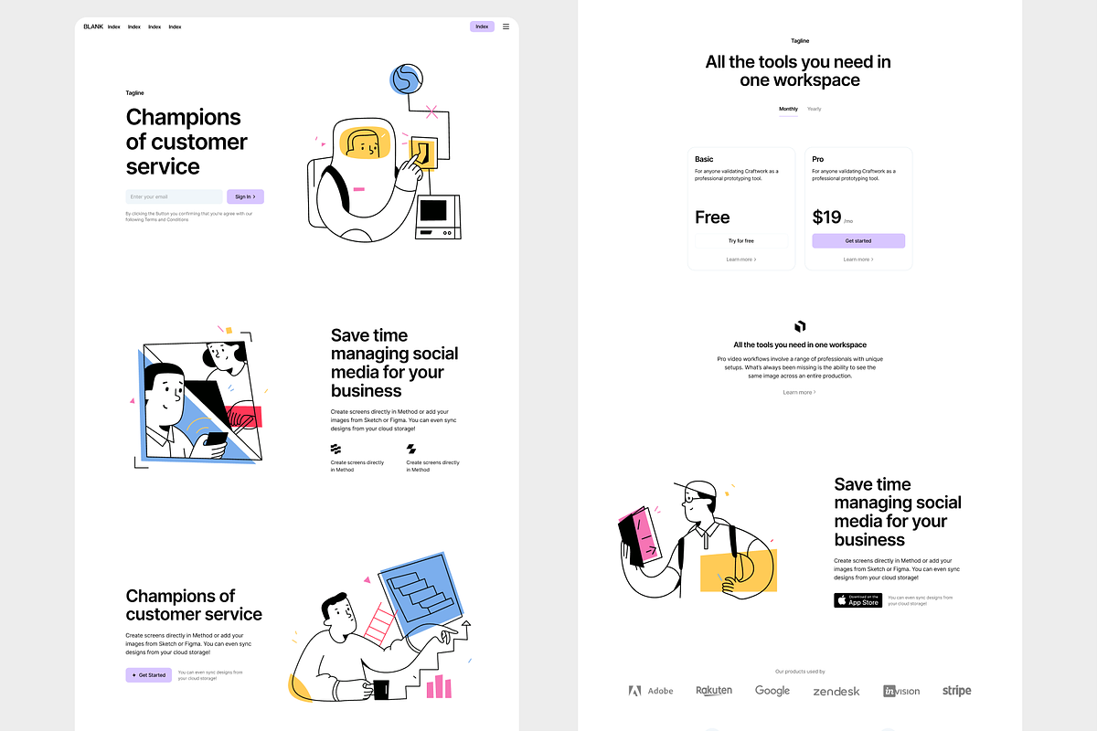 Do it Illustrations, a Templates & Theme by Craftwork
