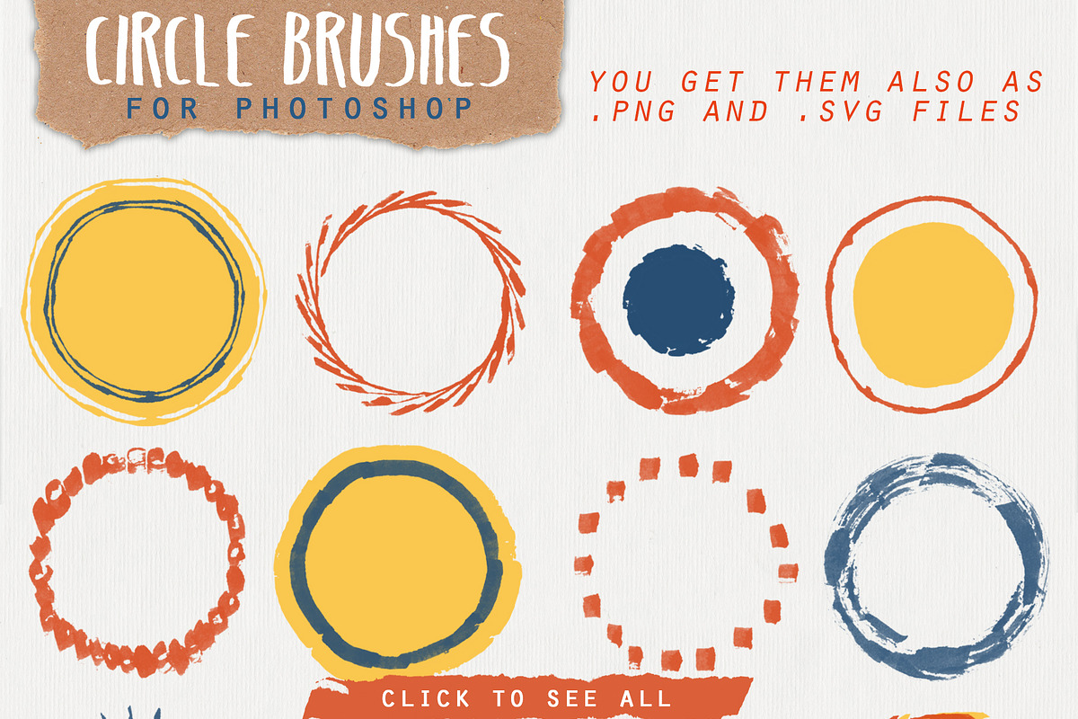 Handrawn PS & AI brushes & patterns, a Brush Add-On by Penelo Design