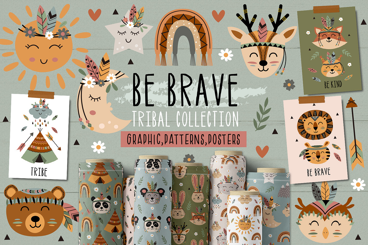Be brave tribal collection