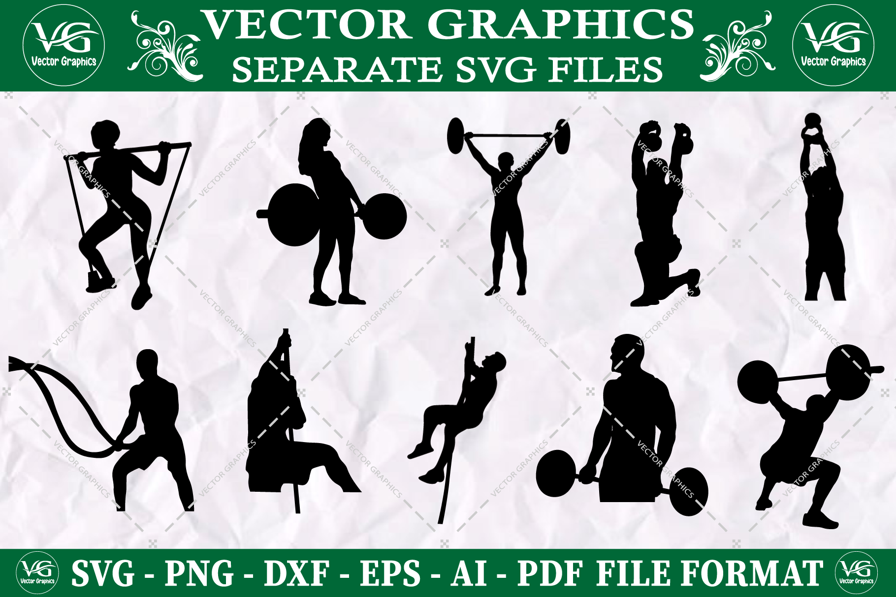 Crossfit Svg, Fitness Svg, Gym Svg, an Illustration by Vector Graphics ...