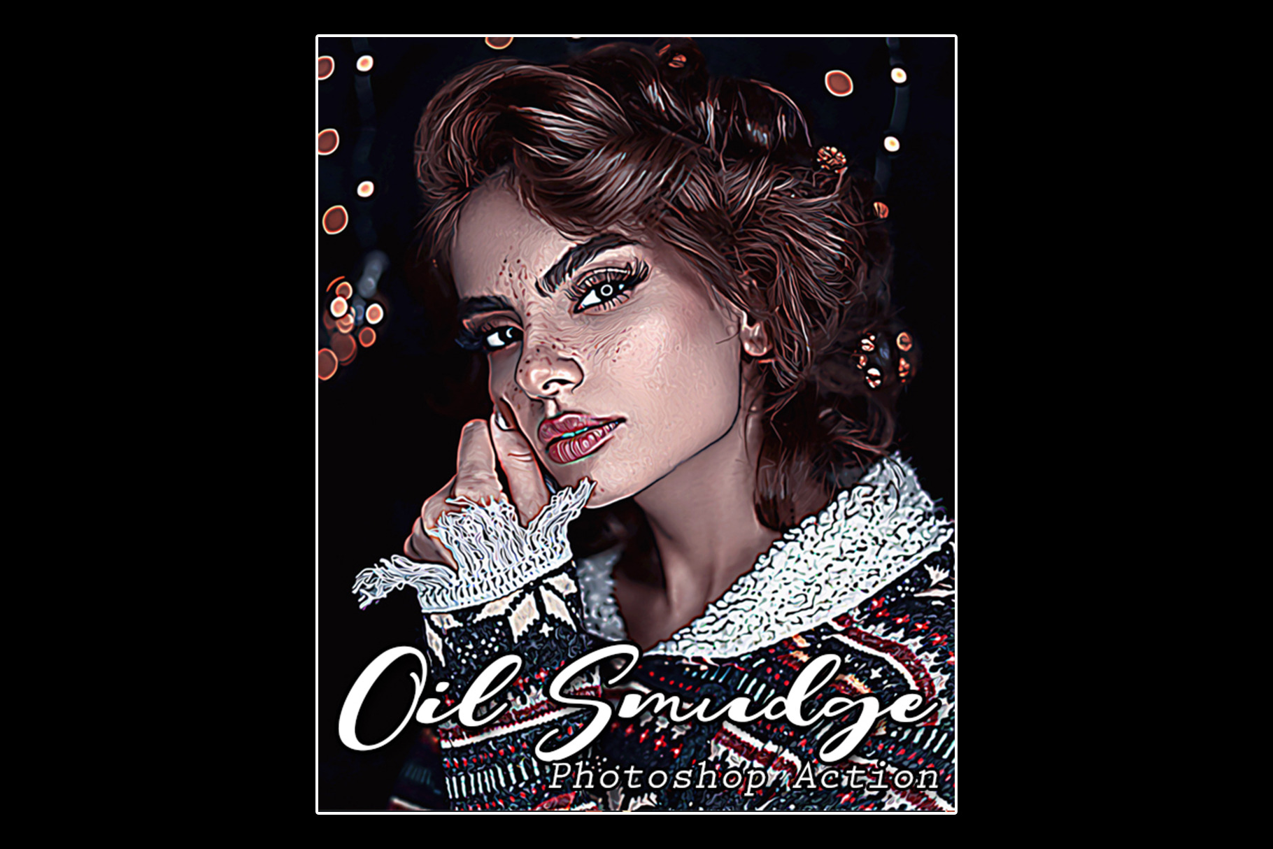 Oil Smudge Photoshop Action, an Action Add-On by saqeef