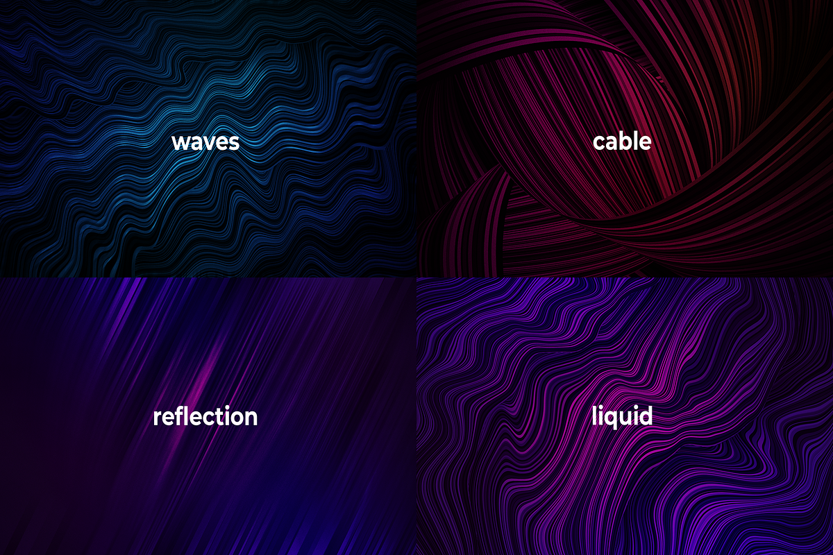 10 Vibrant Linear Backgrounds