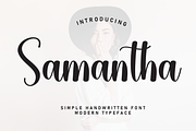 Samantha | Script Font, a Handwriting Font by Scratchones