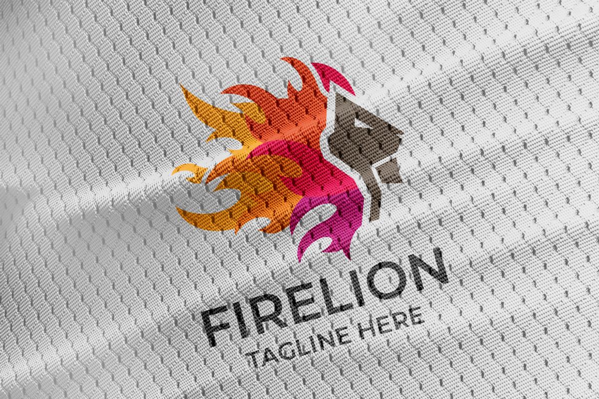 Fire Lion Logo, a Branding & Logo Template by Design_Planet