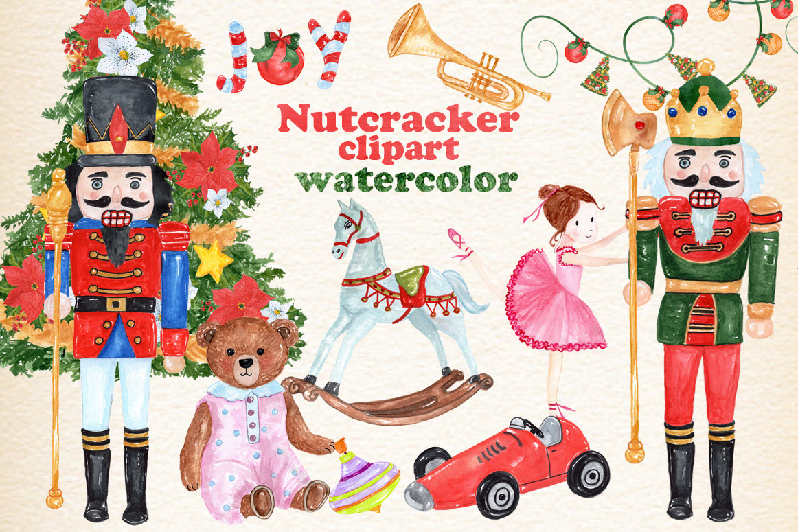 Christmas Nutcracker kids clipart, a Decorative Illustration by ...