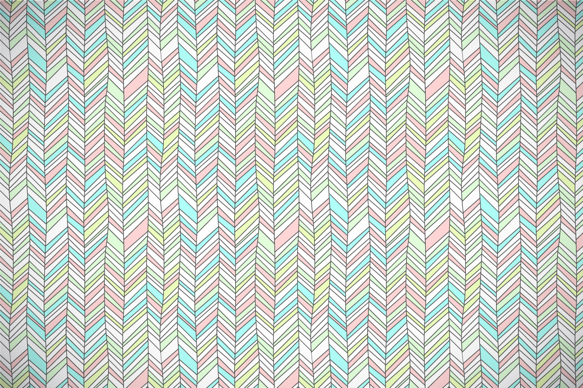 Pastel colored chevron pattern, a Pattern Graphic by Natalyon