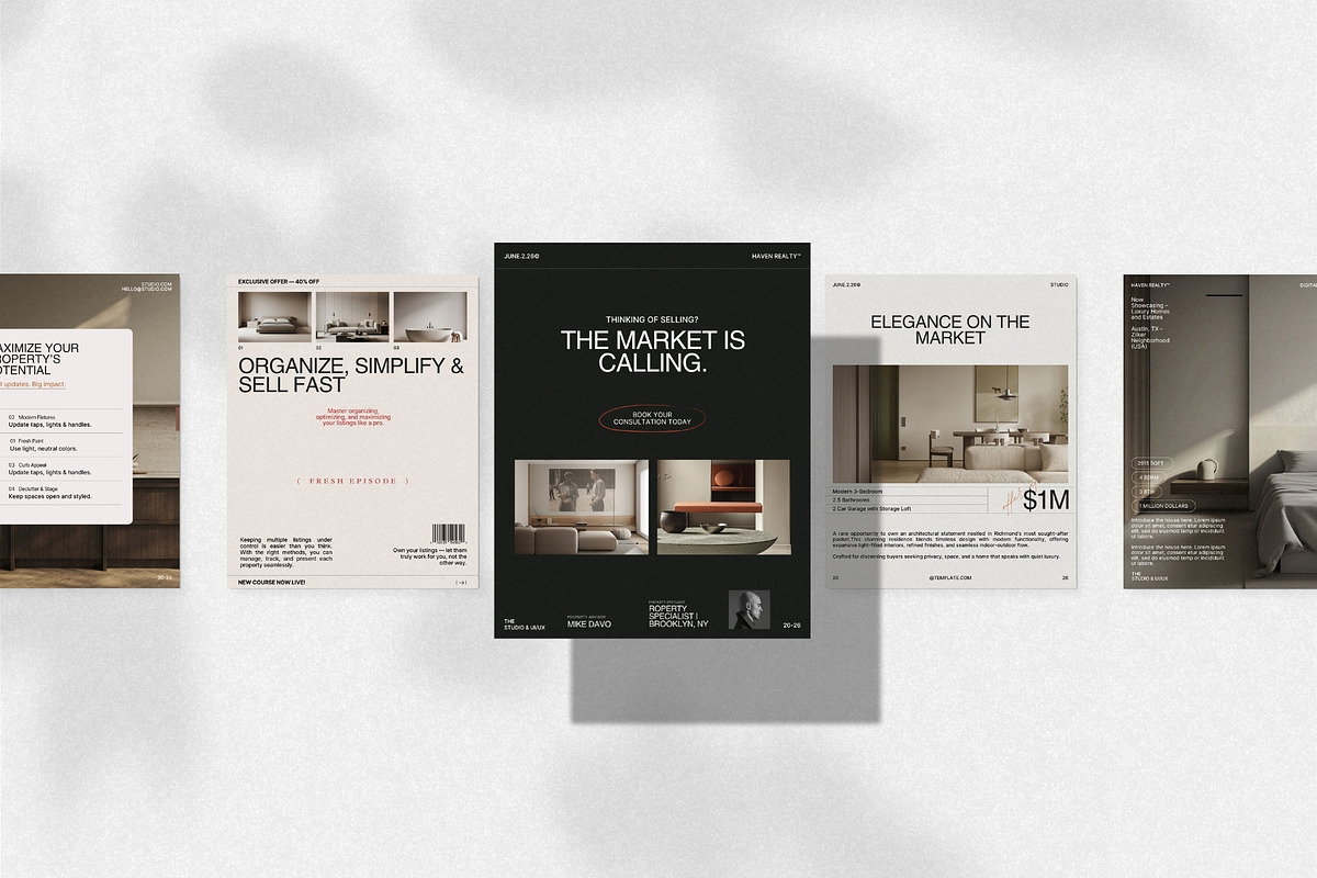 Real Estate Instagram Post Bundle Kit