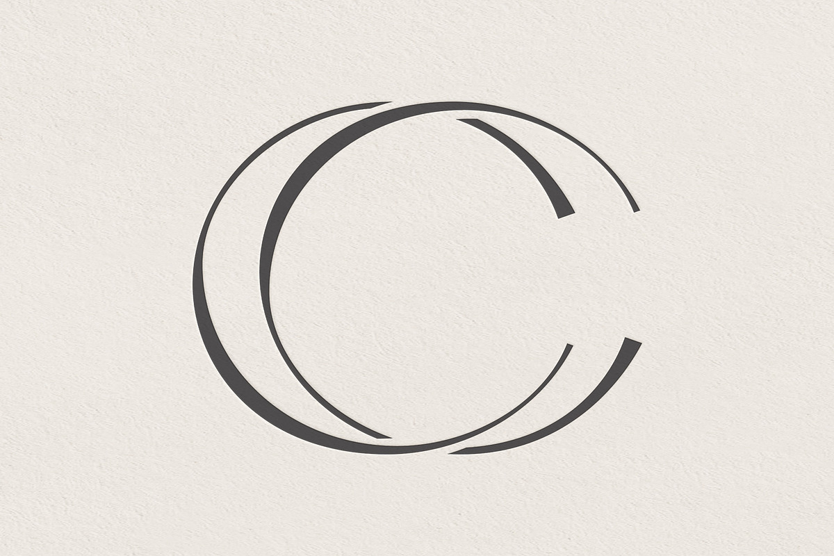 CC monogram logo, a Branding & Logo Template by LINKED LETTERS STUDIO