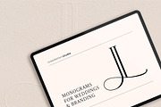 JL monogram logo, a Branding & Logo Template by LINKED LETTERS STUDIO