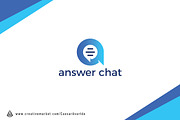 Answer Chat Logo Template, a Branding & Logo Template by Avartde Creative