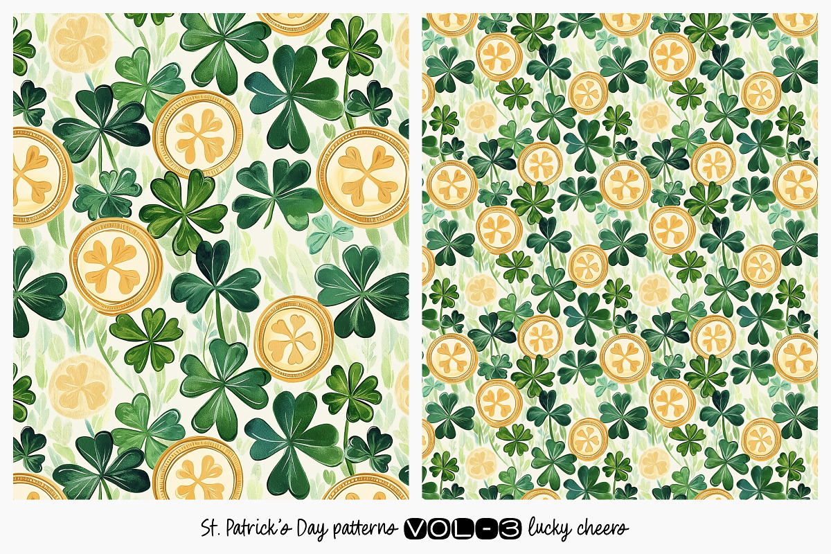 St. Patrick’s Day seamless patterns, a Pattern Graphic by DesignRocket